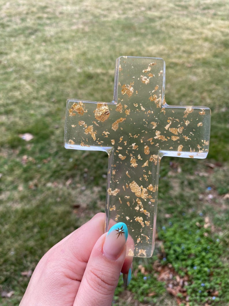 Elegant Handmade Resin Cross - Ideal for Any Religious Occasion - Etsy