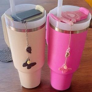 Straw Charm Adapter Best Friend Chain for Tumblers - Etsy