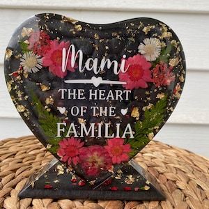 Resin Heart Shaped Photo Frame With Flowers - Etsy