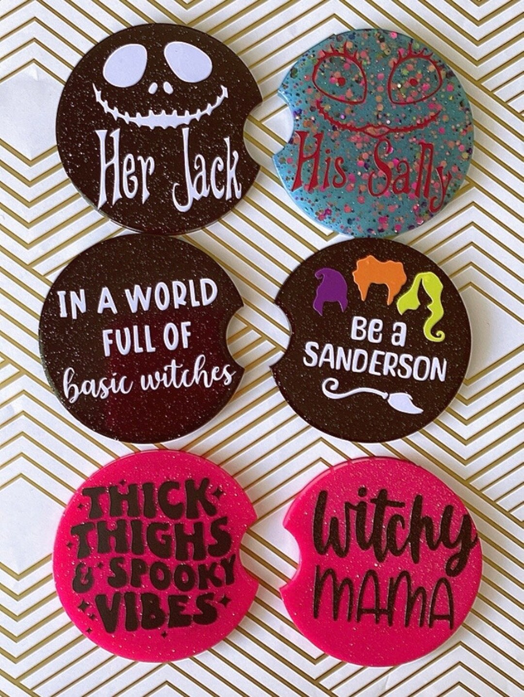 Hocus Pocus Car Coasters Set of Two - Etsy