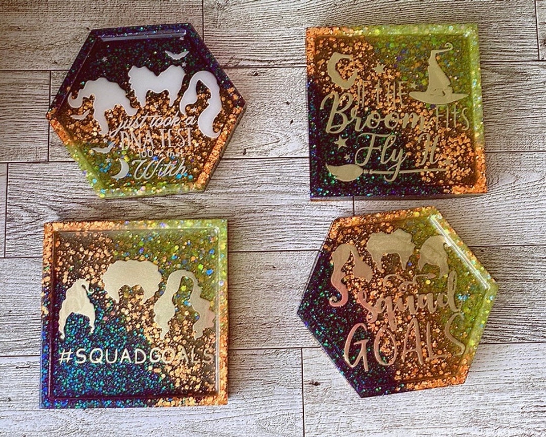 Hocus Pocus Resin Trinket Tray Coaster - Etsy