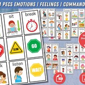 Boardmaker I Feel I Need I Want Card/create Your Own PEC - Etsy Canada