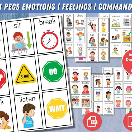 Printable Pecs Communication Cards Autism Communication - Etsy UK