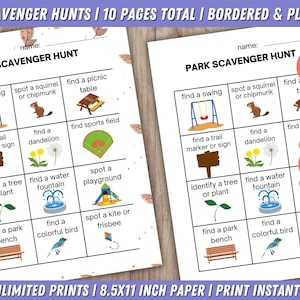 Outdoor Scavenger Hunt for Kids | Outdoor Games for Families | Backyard ...