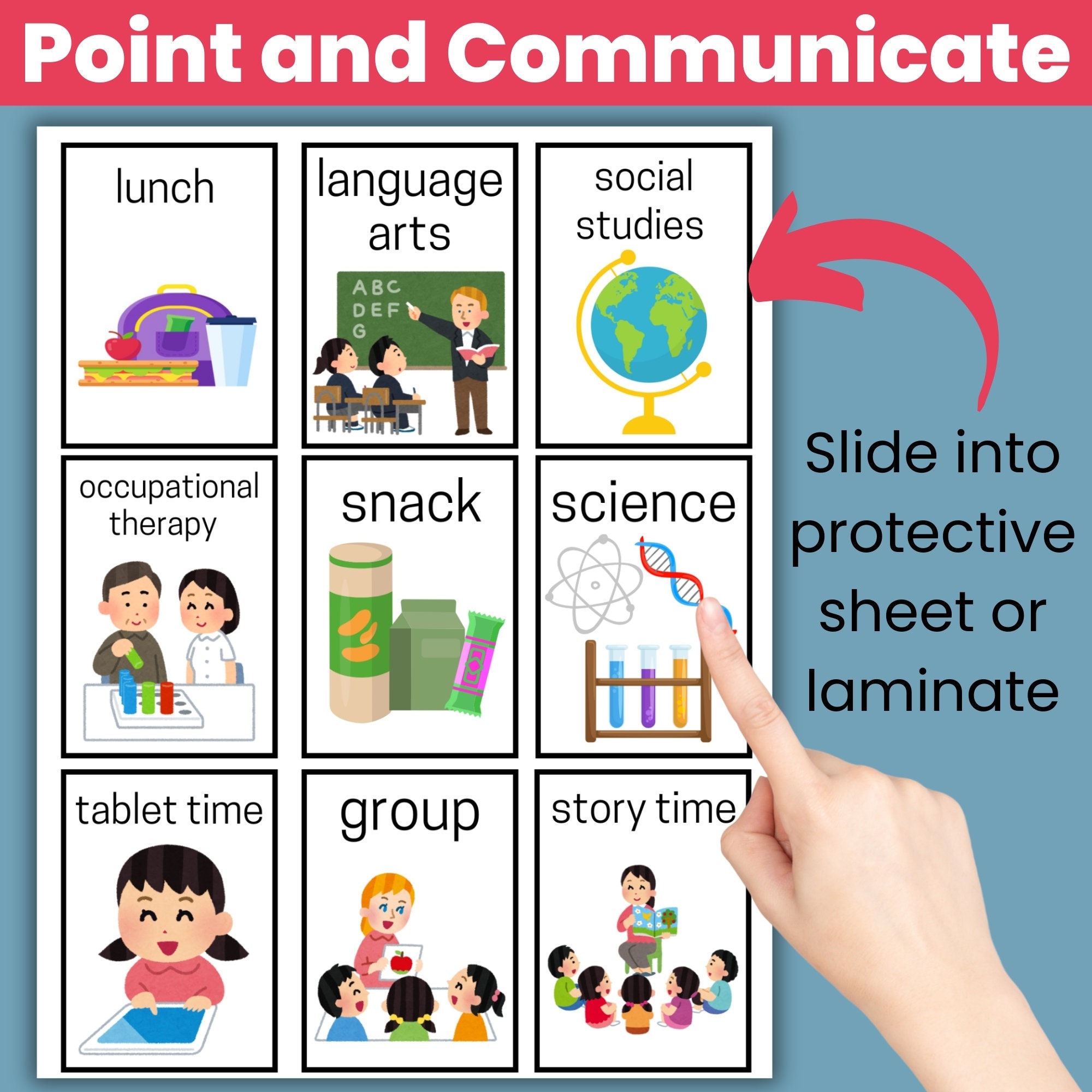 School Printable Pecs Communication Cards, Autism Communication ...
