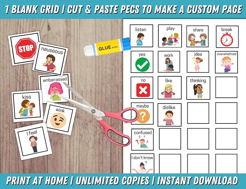 Printable Pecs Communication Cards Communication Cards Etsy