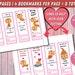 Printable Cute Otter Valentine Bookmark, Kids Valentine, Classroom ...