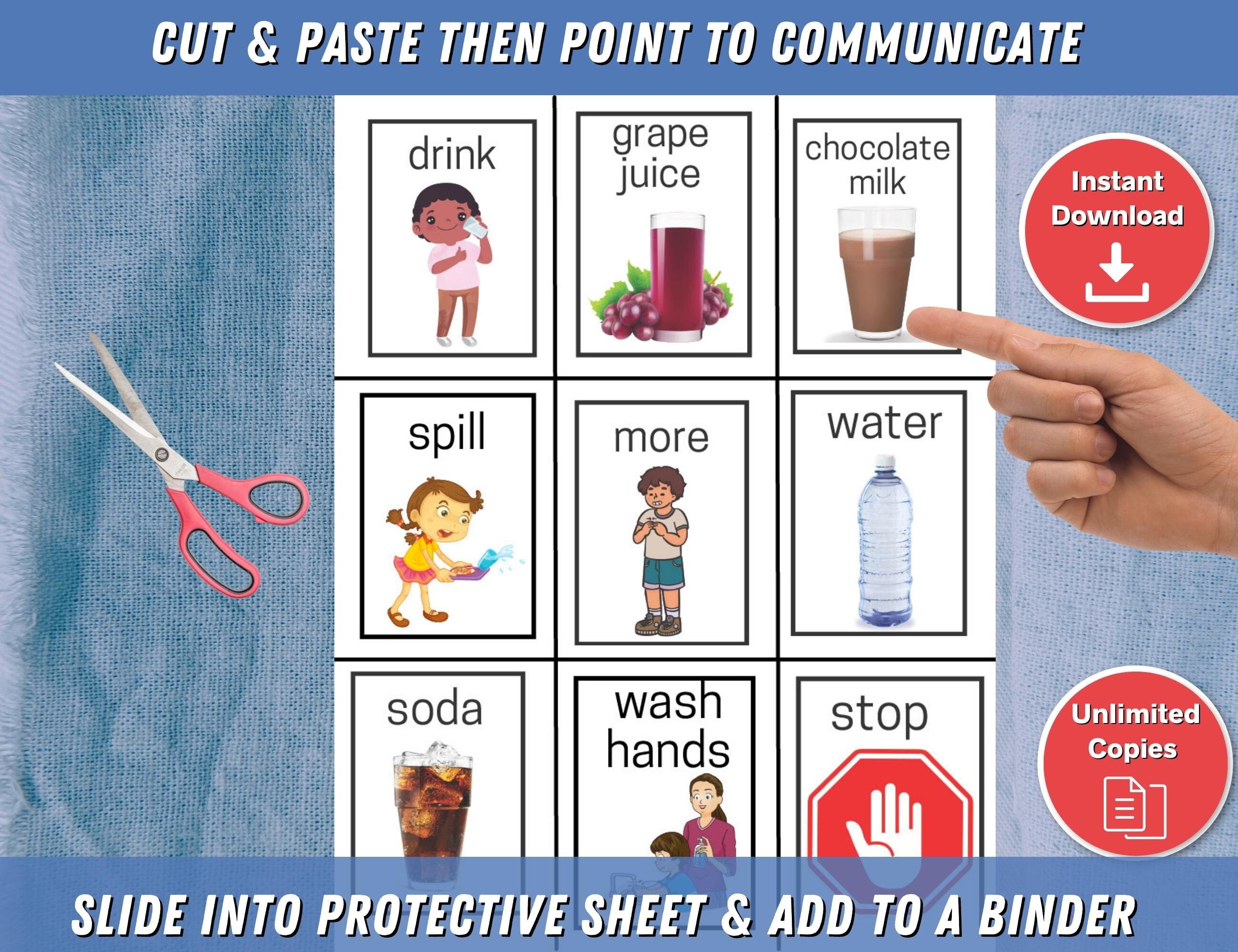 Printable Pecs Commuication Cards Autism Communication - Etsy Ireland