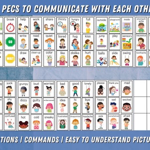 Printable Pecs Communication Cards, Autism Communication, Communication ...