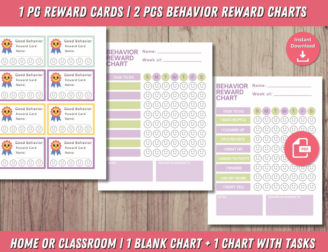 Kid’s Printable Behavior Bundle, 27 Behavior Communication Cards ...