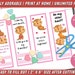 Printable Cute Otter Valentine Bookmark, Kids Valentine, Classroom ...