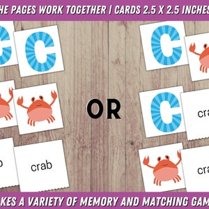 Printable ABC Numbers Flashcards Memory Game, Learning Resources ...