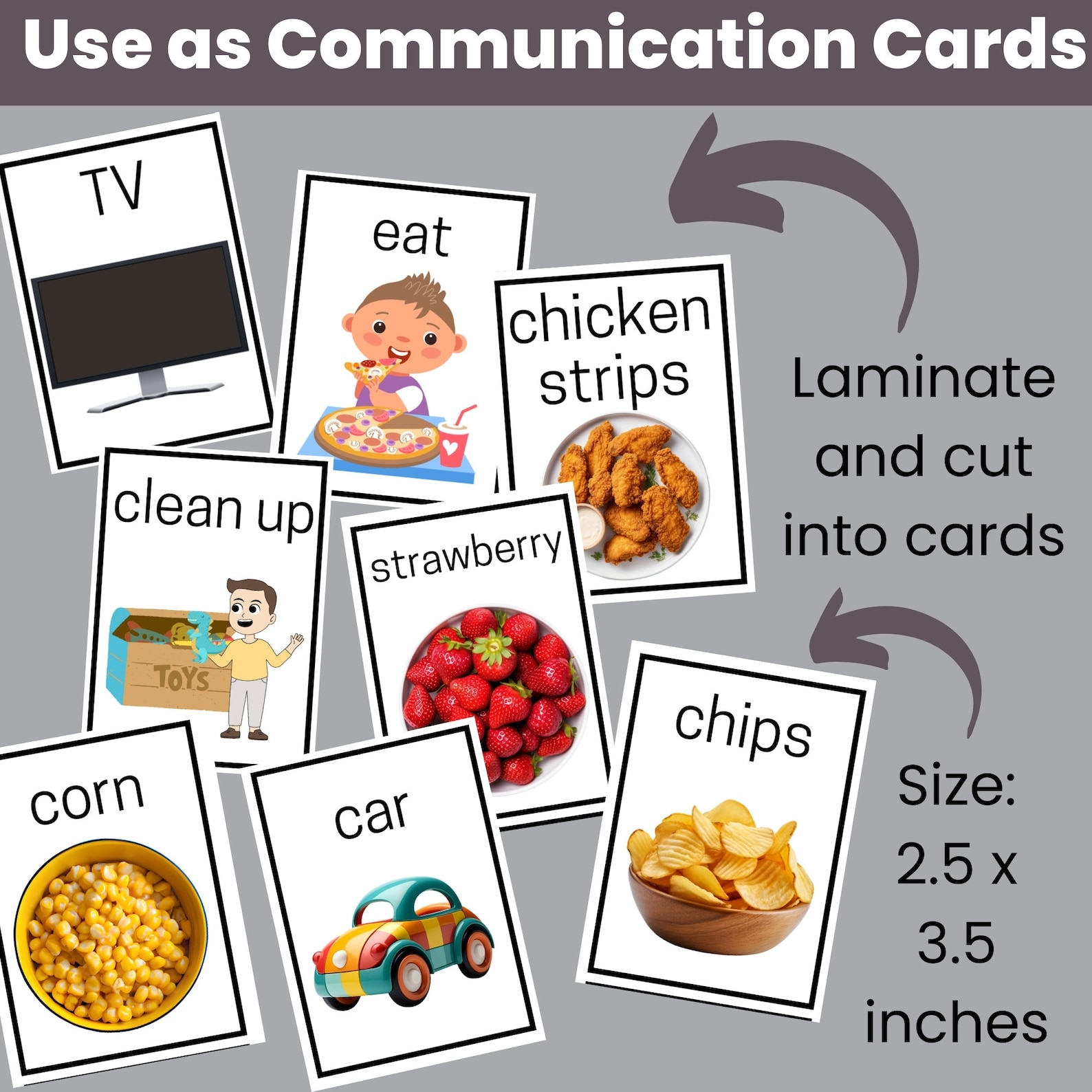 Printable Pecs Communication Cards, Autism Communication, Communication ...