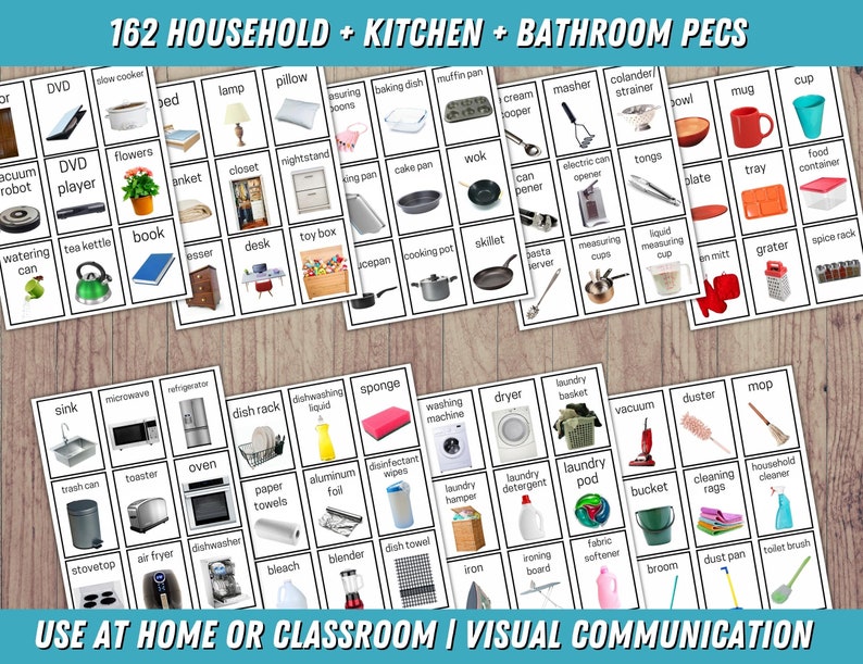 Printable Pecs Communication Cards Autism Communication Etsy