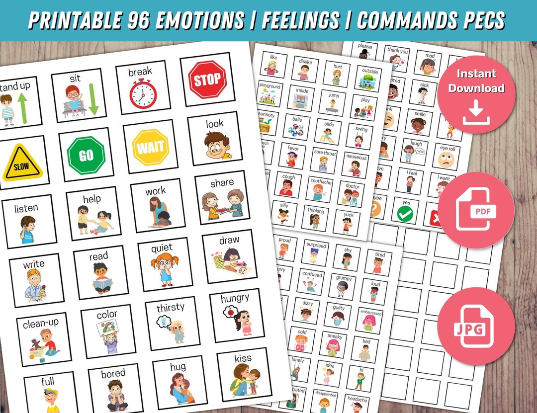 Cartes de communication PEC imprimables, Cartes de communication, Non ...