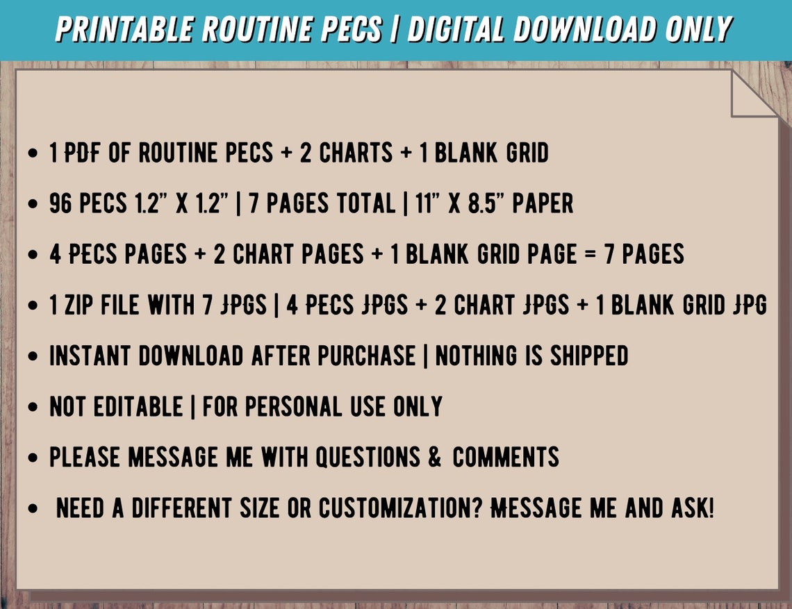 Printable Daily Routine Chart Visual Pecs Schedule, Morning Routine, Bedtime Routine, School ...