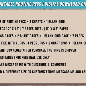 Printable Daily Routine Chart Visual Pecs Schedule, Morning Routine ...