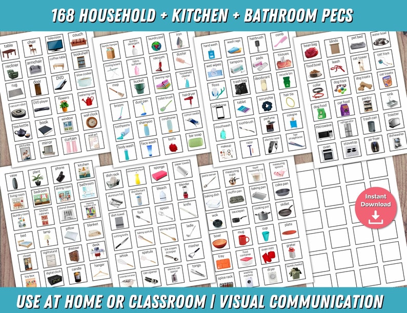 Pecs Communication Cards Printable Bundle Autism Non Verbal - Etsy