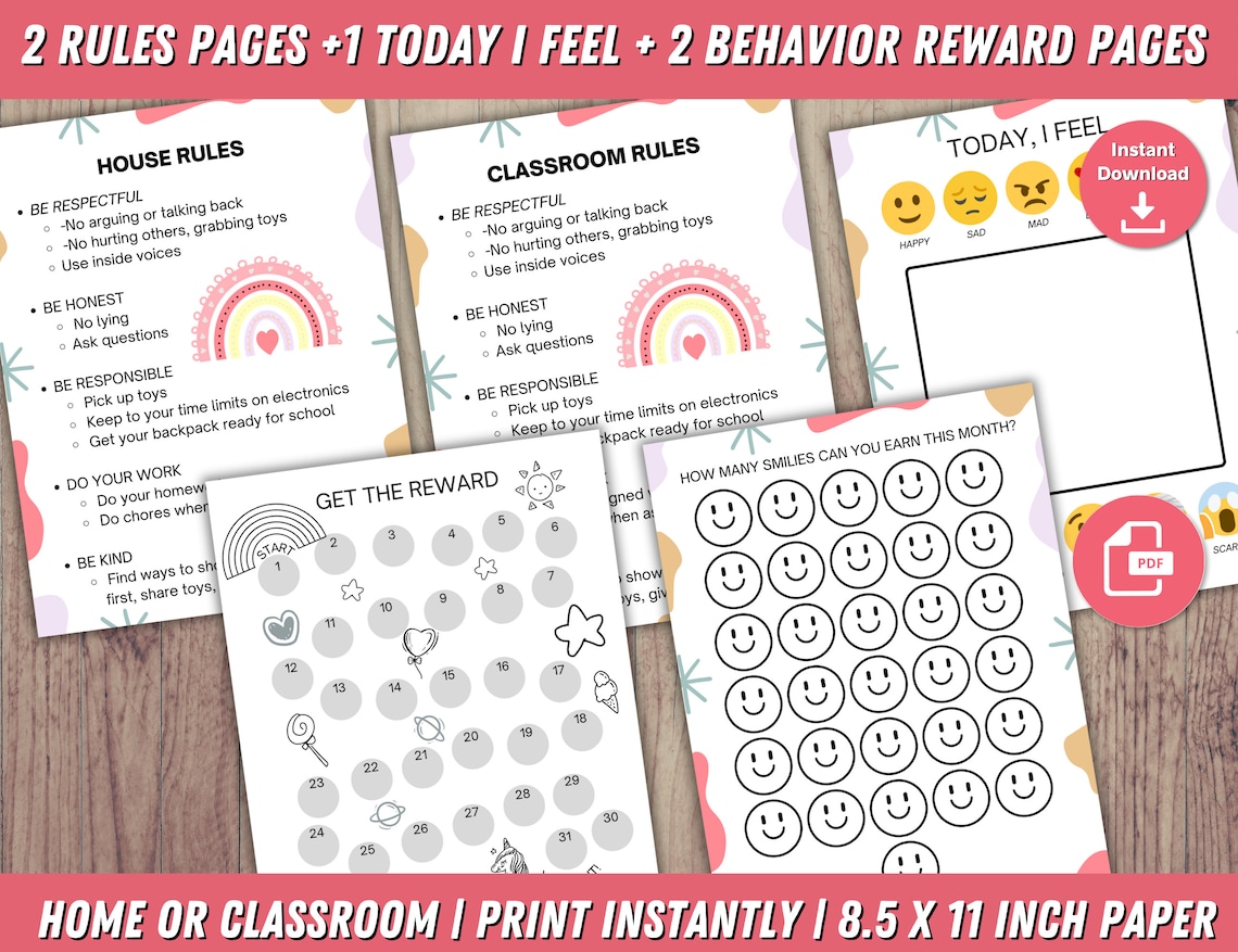 Boho Behavior Communication Printable, Documentation and Progress ...