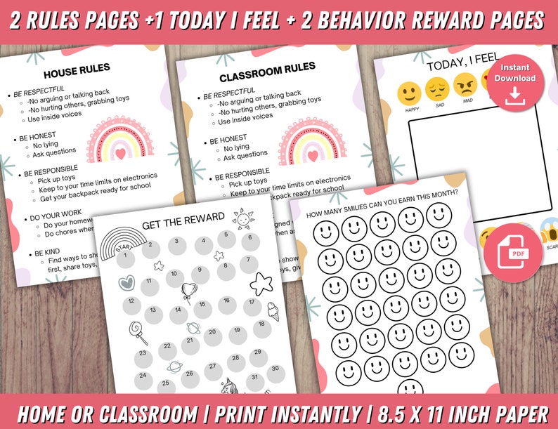 Boho Behavior Communication Printable, Documentation and Progress ...