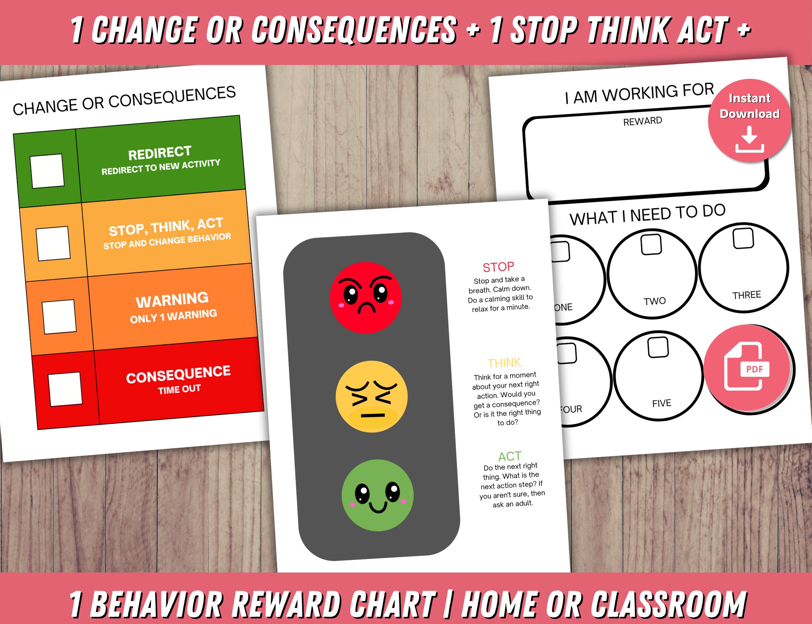 Boho Behavior Communication Printable, Documentation and Progress ...