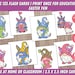 Printable Easter Bunny Gnome ABC Flash Cards, Memory Game, Matching ...