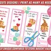 Printable Cute Otter Valentine Bookmark, Kids Valentine, Classroom ...