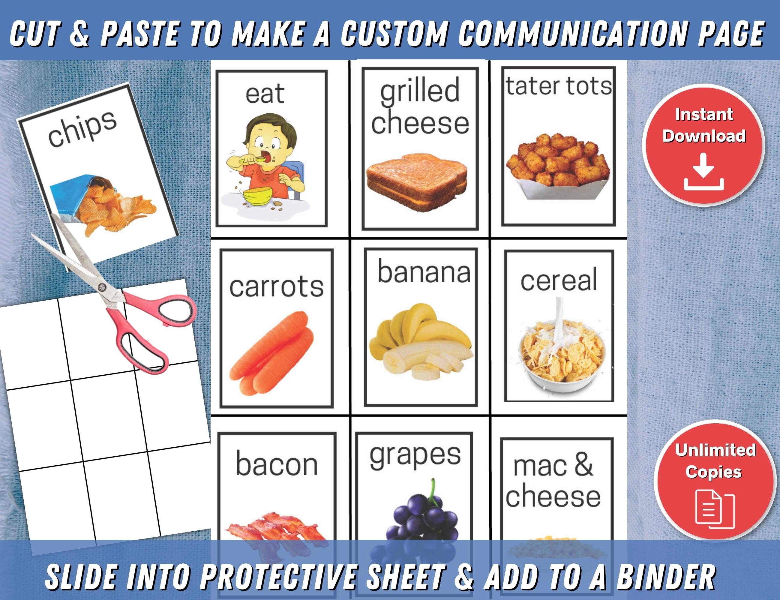 Printable Pecs Commuication Cards Autism Communication - Etsy Ireland