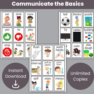 Printable Pecs Communication Cards, Autism Communication, Communication ...