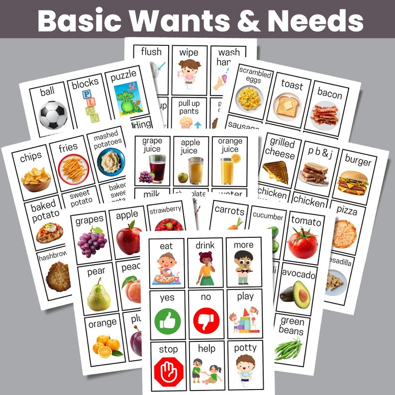 Printable Pecs Communication Cards, Autism Communication, Communication ...