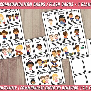 Kid’s Printable Behavior Bundle, 27 Behavior Communication Cards ...