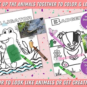 Printable Kids Coloring Pages, ABC Coloring, Animal Alphabet, Coloring ...
