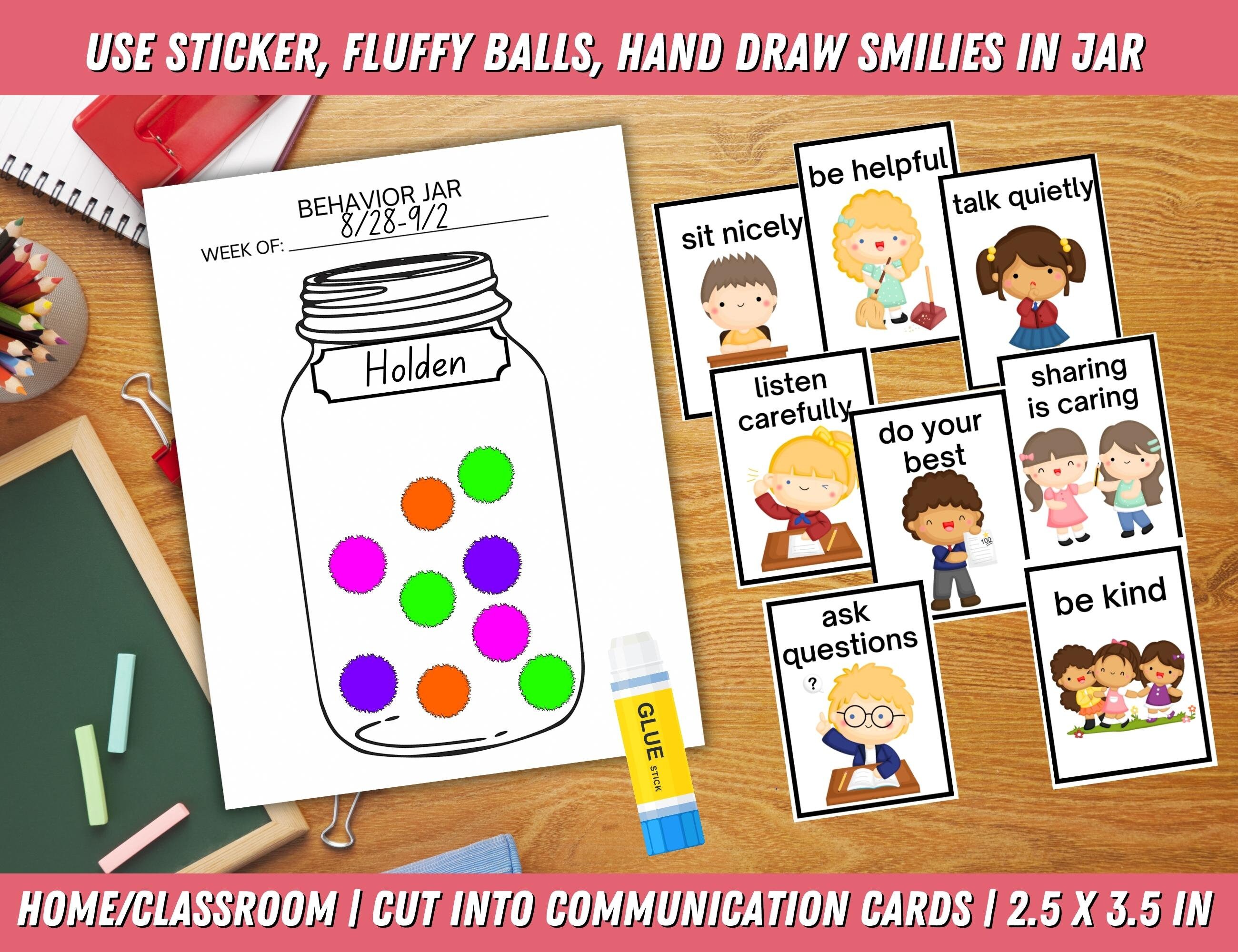 Kids Printable Behavior Bundle, 27 Behavior Communication Cards ...
