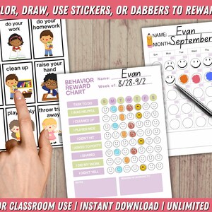Kid’s Printable Behavior Bundle, 27 Behavior Communication Cards ...