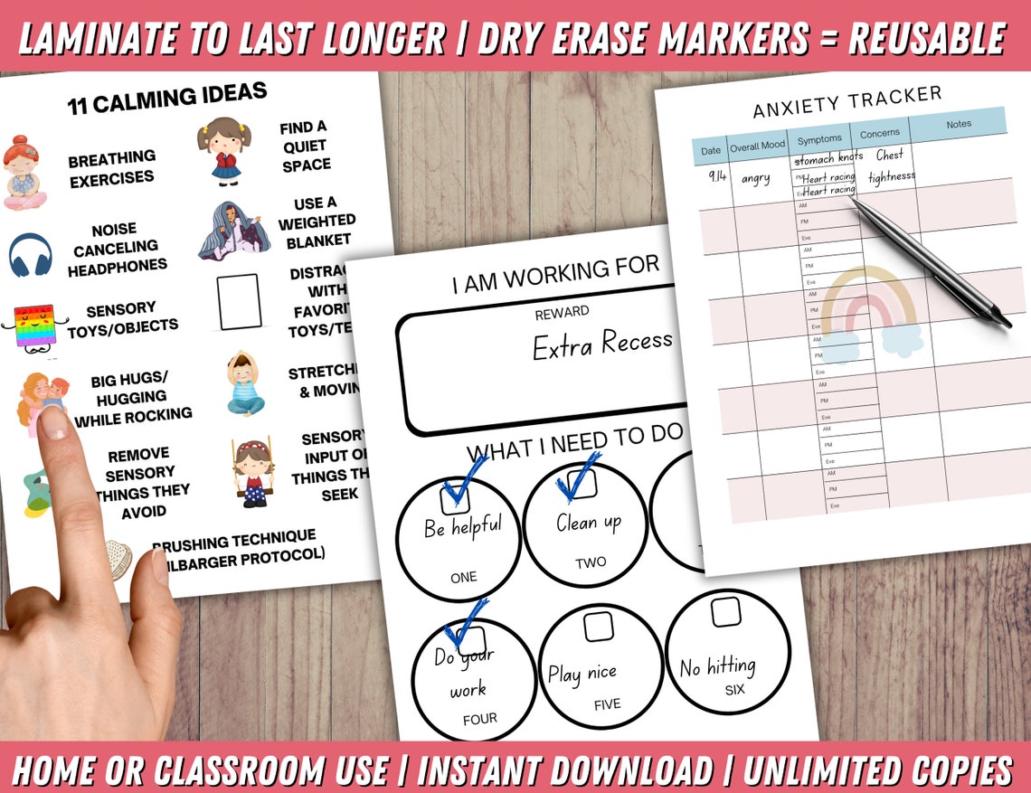 Boho Behavior Communication Printable, Documentation and Progress ...