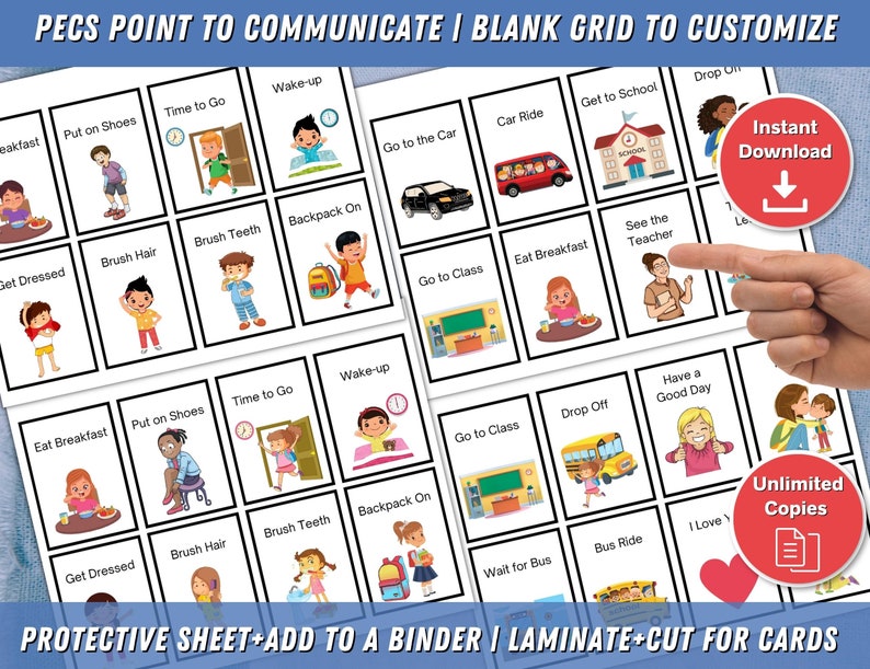 Printable Pecs Communication, Routine Cards, Routine Chart, All About ...