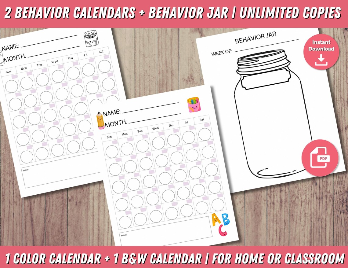 Kids Printable Behavior Bundle 27 Behavior Communication - Etsy