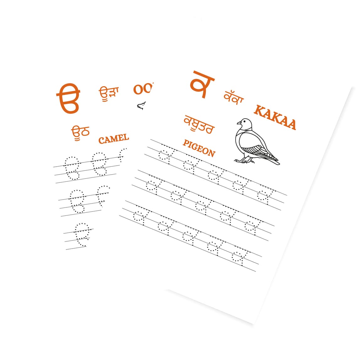 Punjabi Alphabets Tracing Worksheets, Learn to Write Punjabi Alphabets ...