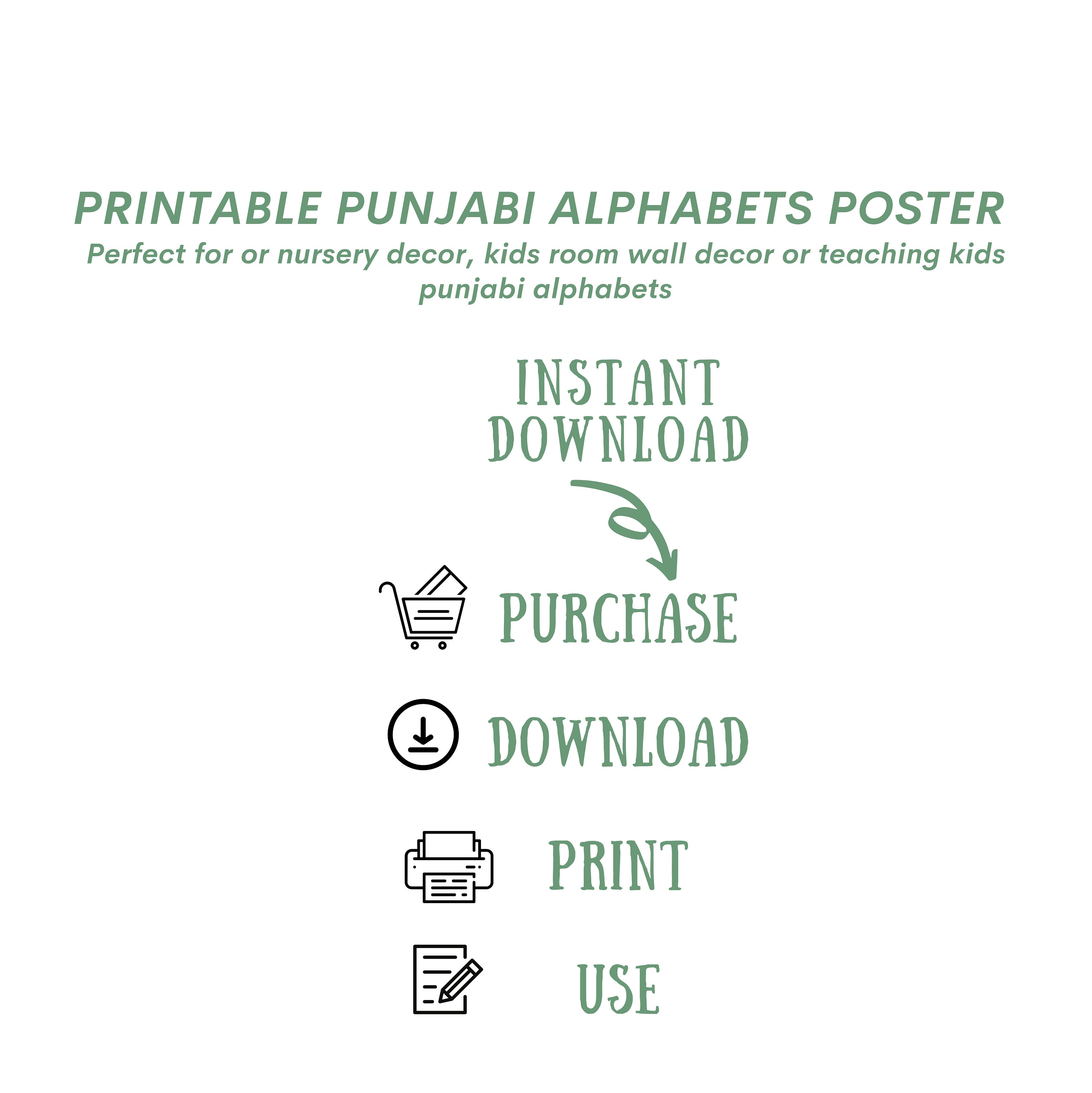 Punjabi Alphabet Oora