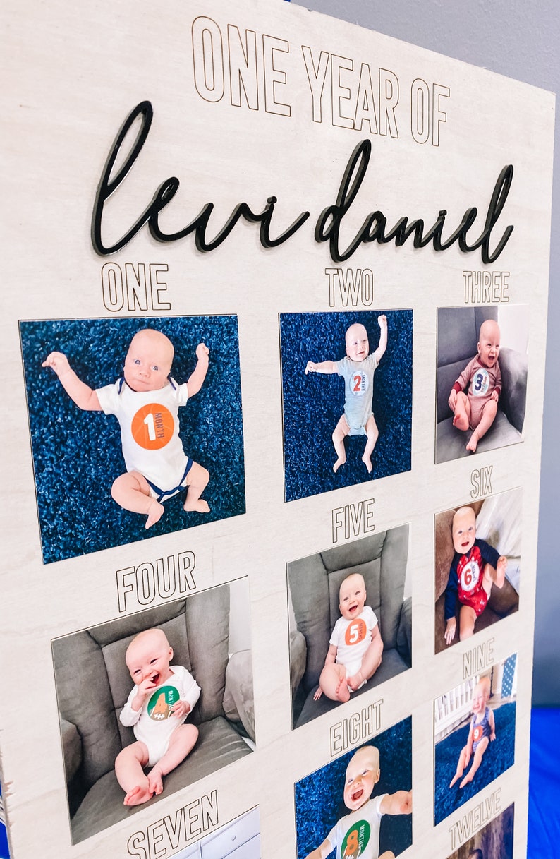 ONE YEAR OF Baby Board - Etsy