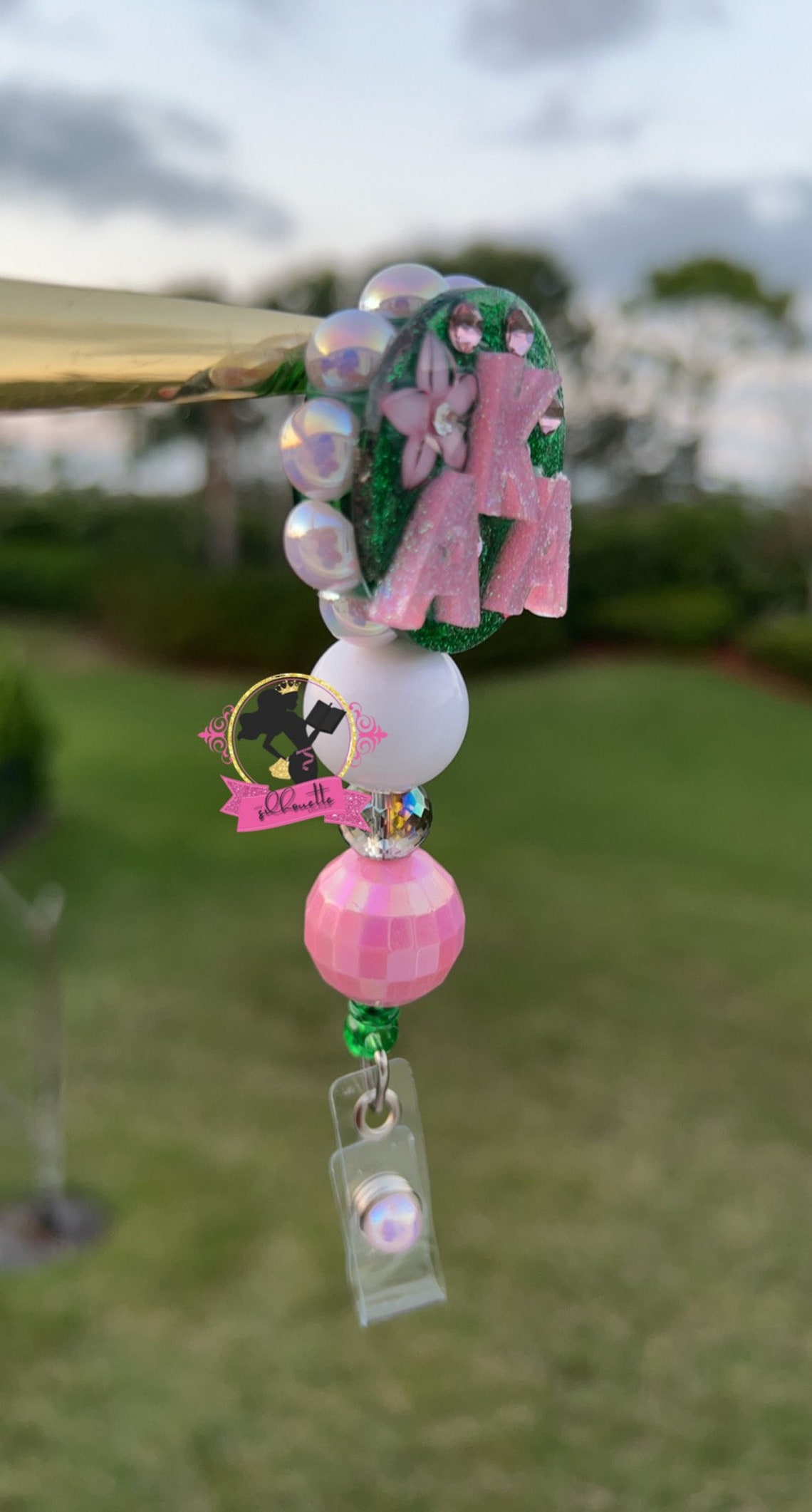 AKA Badge Reel #3, Alpha Kappa Alpha, AKA Nurse, Sorority Gift, Pink ...