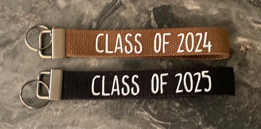 Graduation Keychain | Class of [year] Wristlet - Etsy