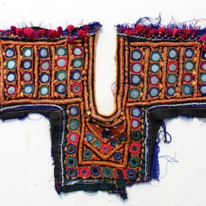 Vintage Banjara Yoke,mirror Work Patch,appliques Embroidery Dressdesign ...
