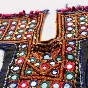 Vintage Banjara Yoke,mirror Work Patch,appliques Embroidery Dressdesign ...