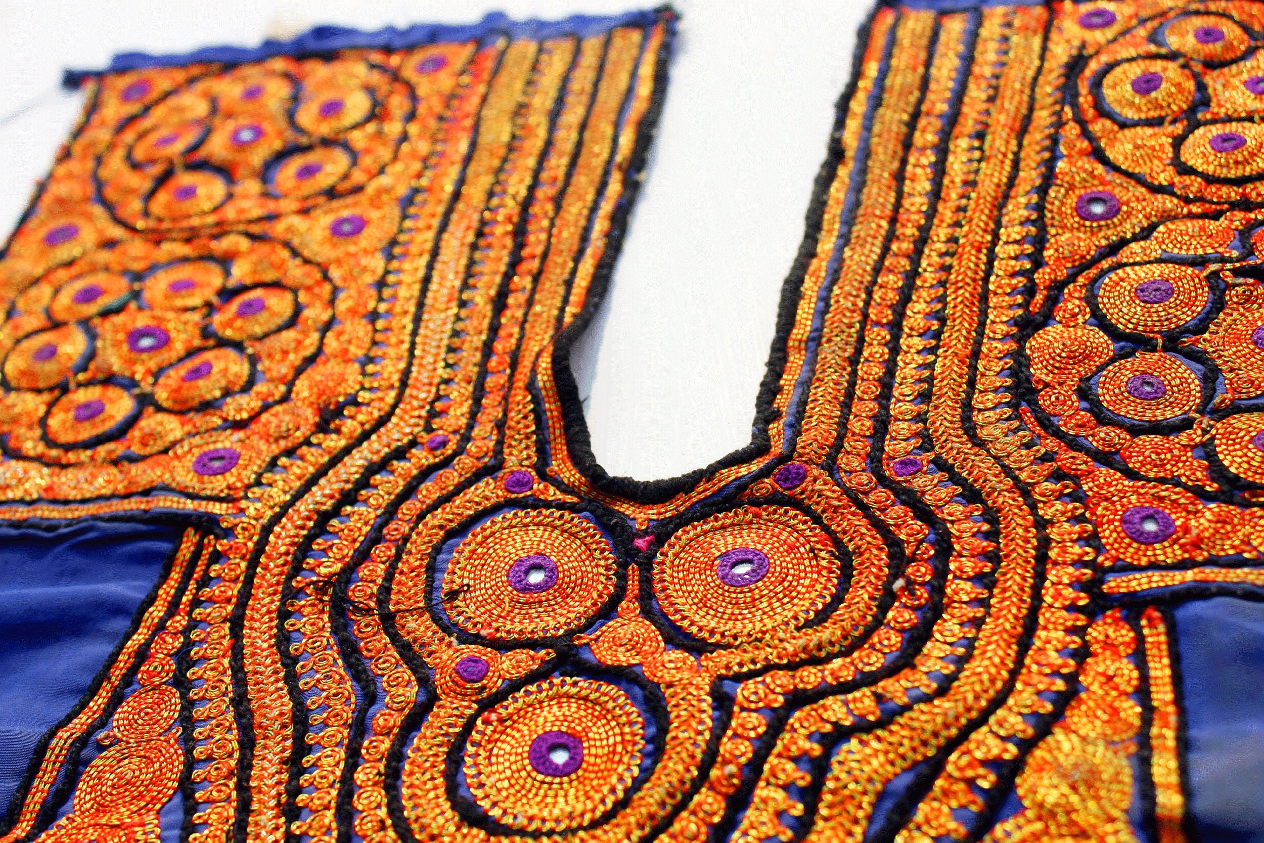 Vintage Boho Banjara Embroidered Neck Yoke,banjara Embroidery Collar ...
