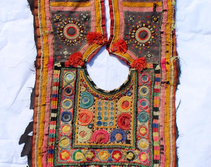 Vintage Boho Banjara Embroidered Neck Yoke,banjara Embroidery Collar ...