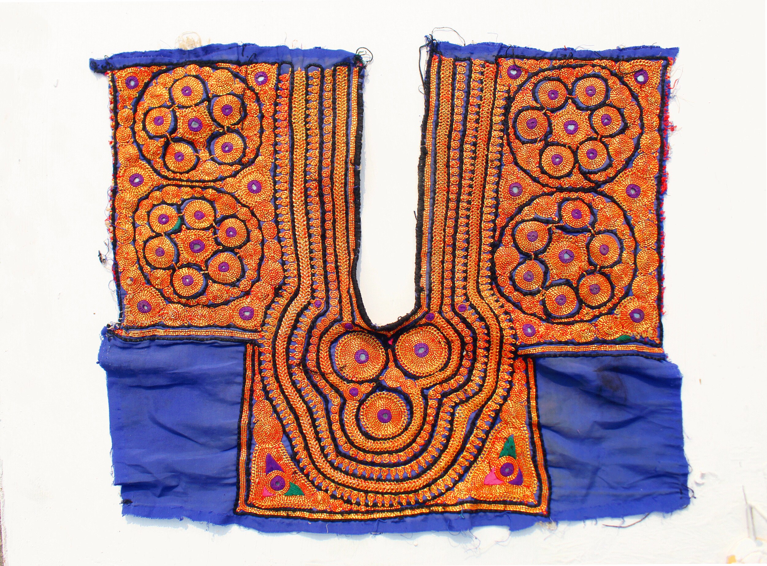 Vintage Boho Banjara Embroidered Neck Yoke,banjara Embroidery Collar ...