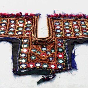 Vintage Banjara Yoke,mirror Work Patch,appliques Embroidery Dressdesign ...