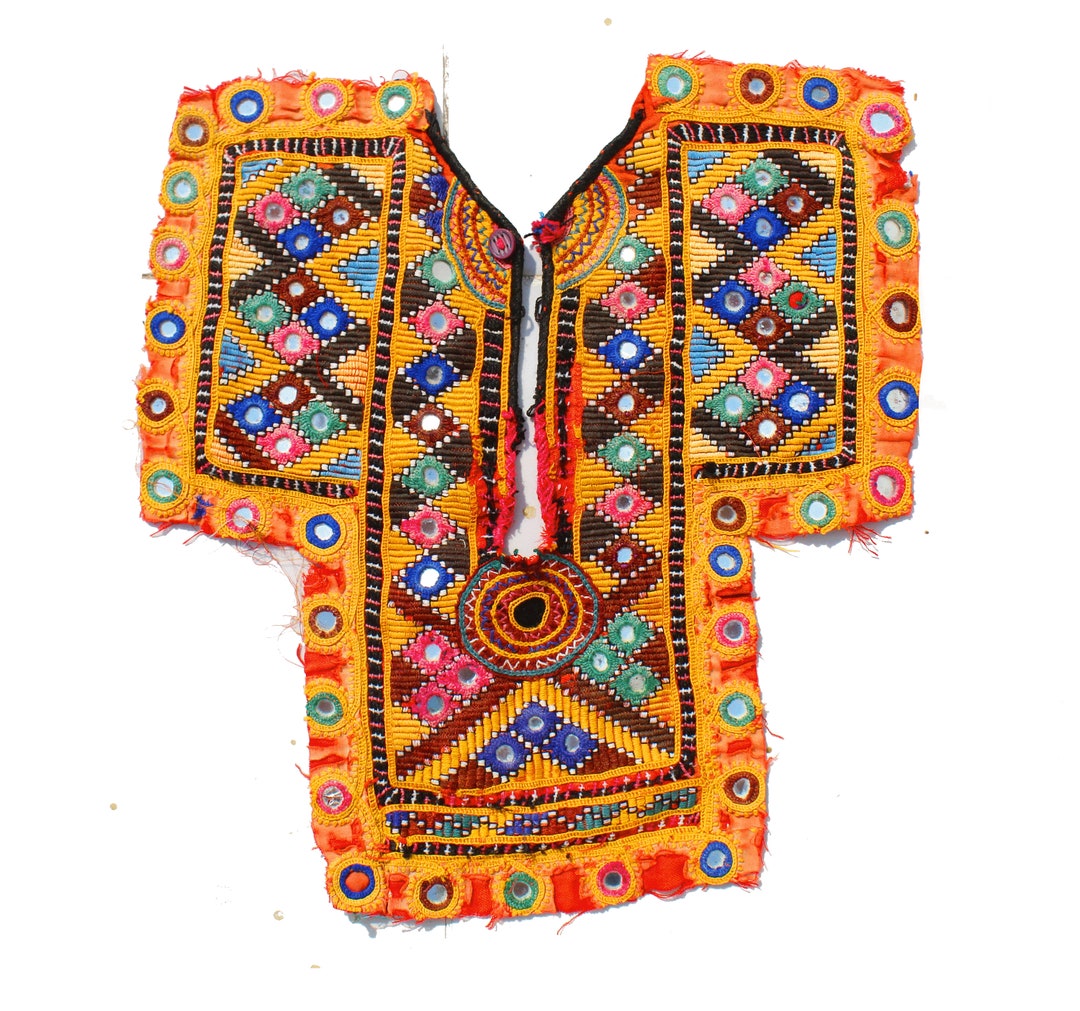 Kutch Vintage Embellished Yokes Patches Bags Dress Jacket,banjara ...