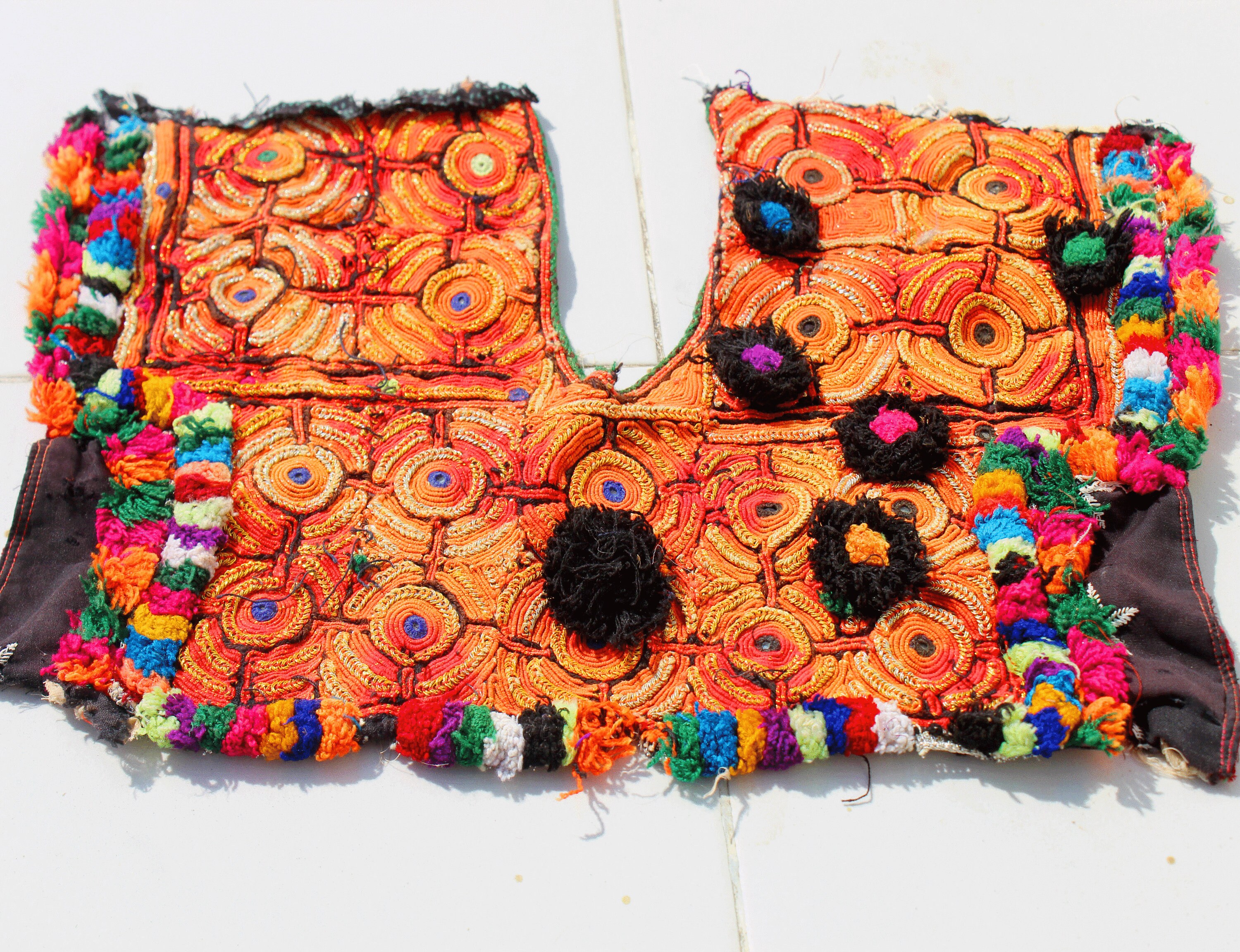 Vintage Kutch Embroidery Textile indian Banjara Tribal - Etsy